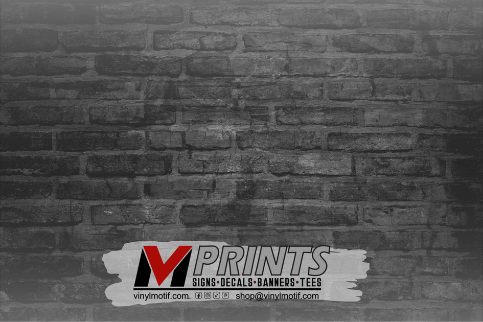 Black Brick Photo Backdrop – Vinyl Motif, LLC