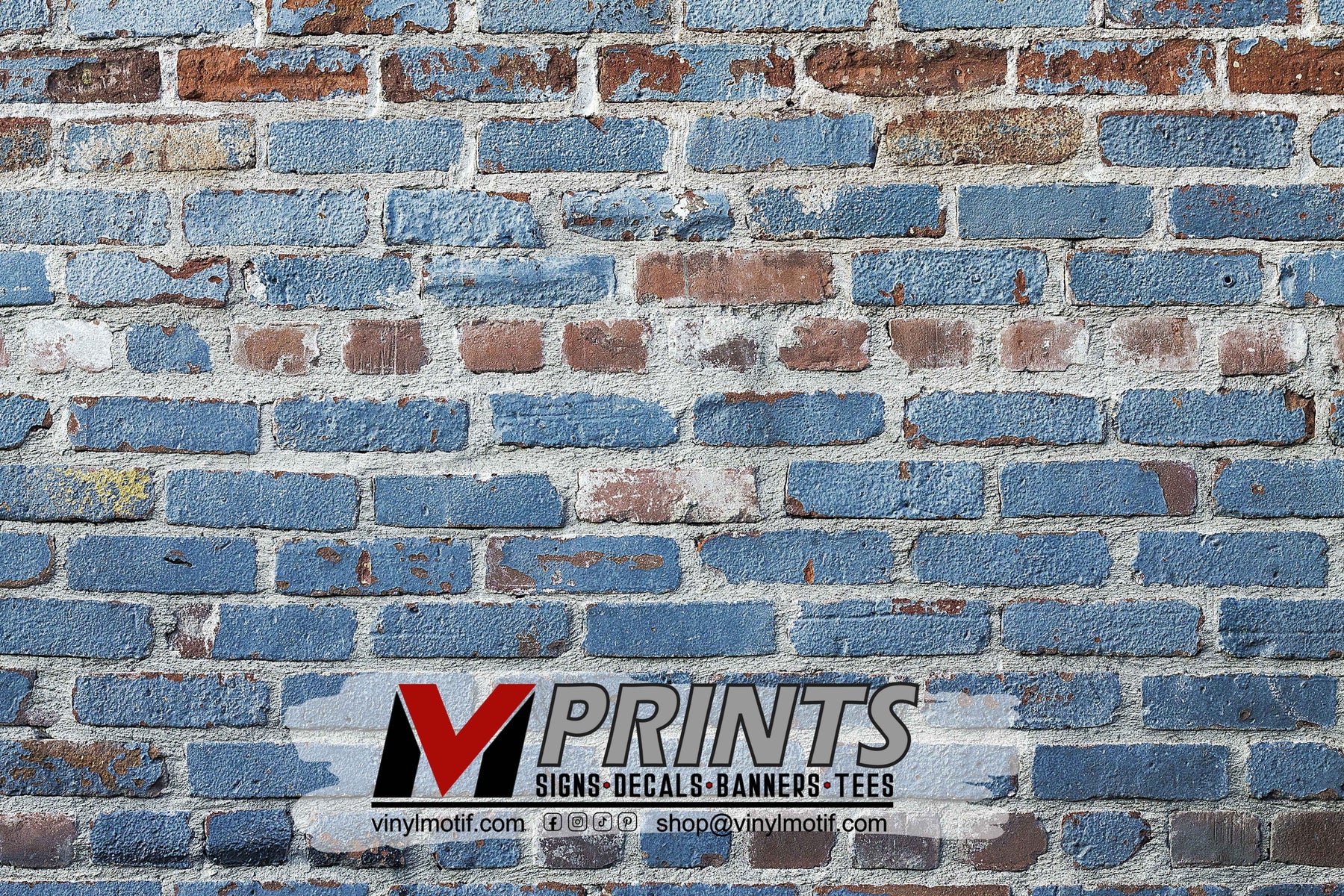 Painted Brick Photo Backdrop – Vinyl Motif, LLC