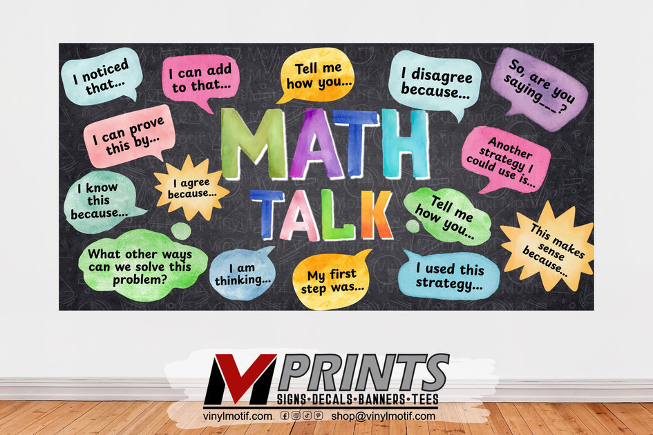 Math Talk Bulletin Board – Vinyl Motif, LLC