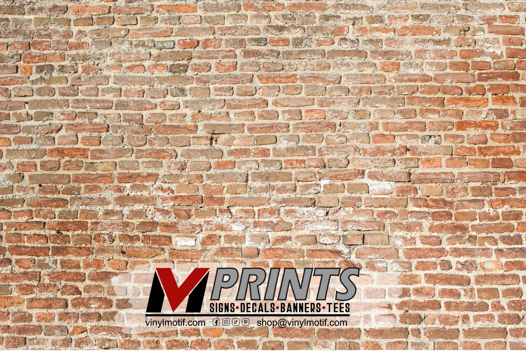 Red Brick Photo Backdrop – Vinyl Motif, LLC