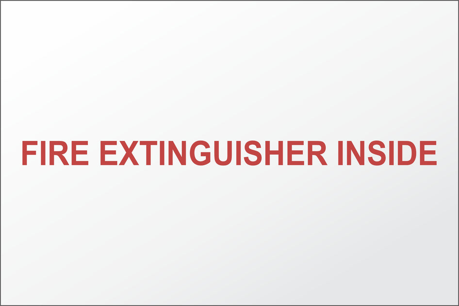 Fire Extinguisher Inside Decals (Set of 2) – Vinyl Motif, LLC